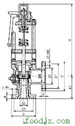 A48Y-16-25弹簧全启式安全阀（法兰连接)供应